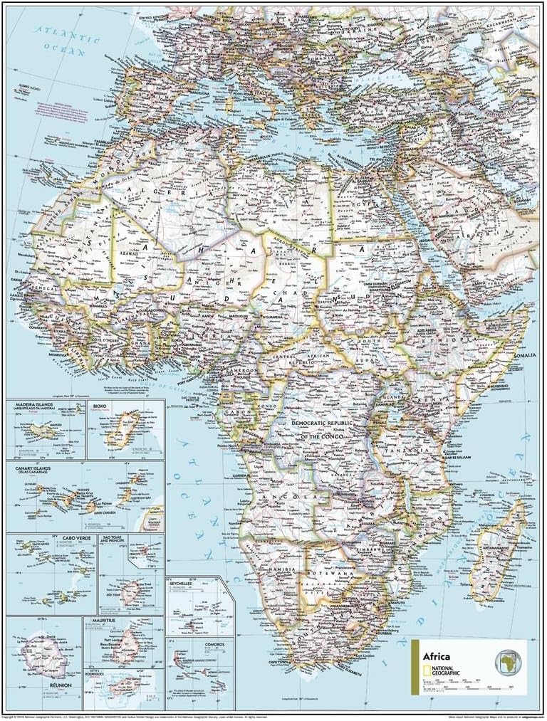 geographic maps of africa