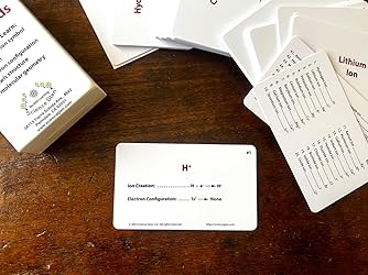 Amazon.com: Science Glen: Premium Chemistry Ion Flash Cards—Master 81 ...