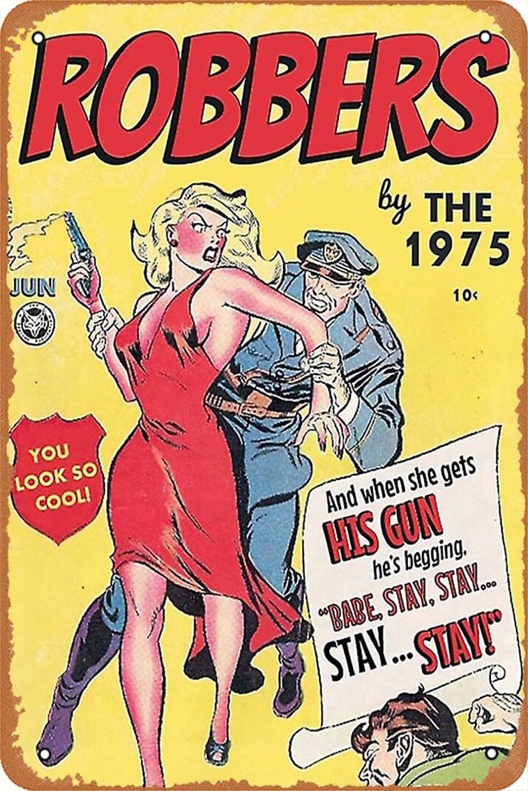 Amazon.com: Robbers 1975 poster Poster Metal Sign Retro Home Decorative ...