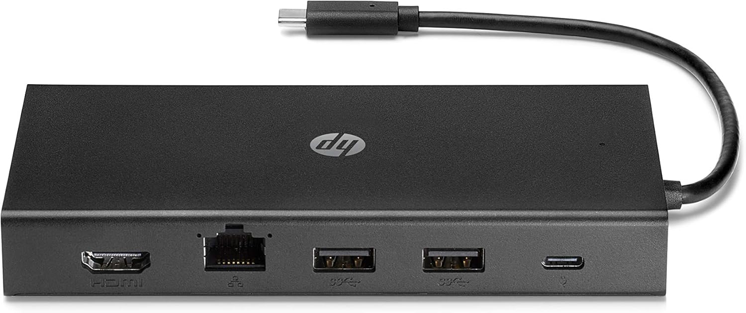Amazon.com: HP Travel USB-C Multi Port Hub (1C1Y5AA, Black) : Electronics