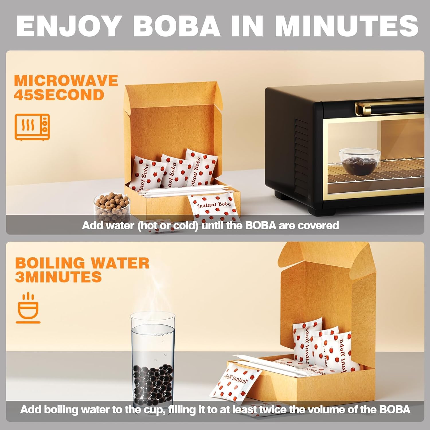 Snapklik.com : 10 Packes Black Tapioca Pearls For Bubble Tea Kit ...