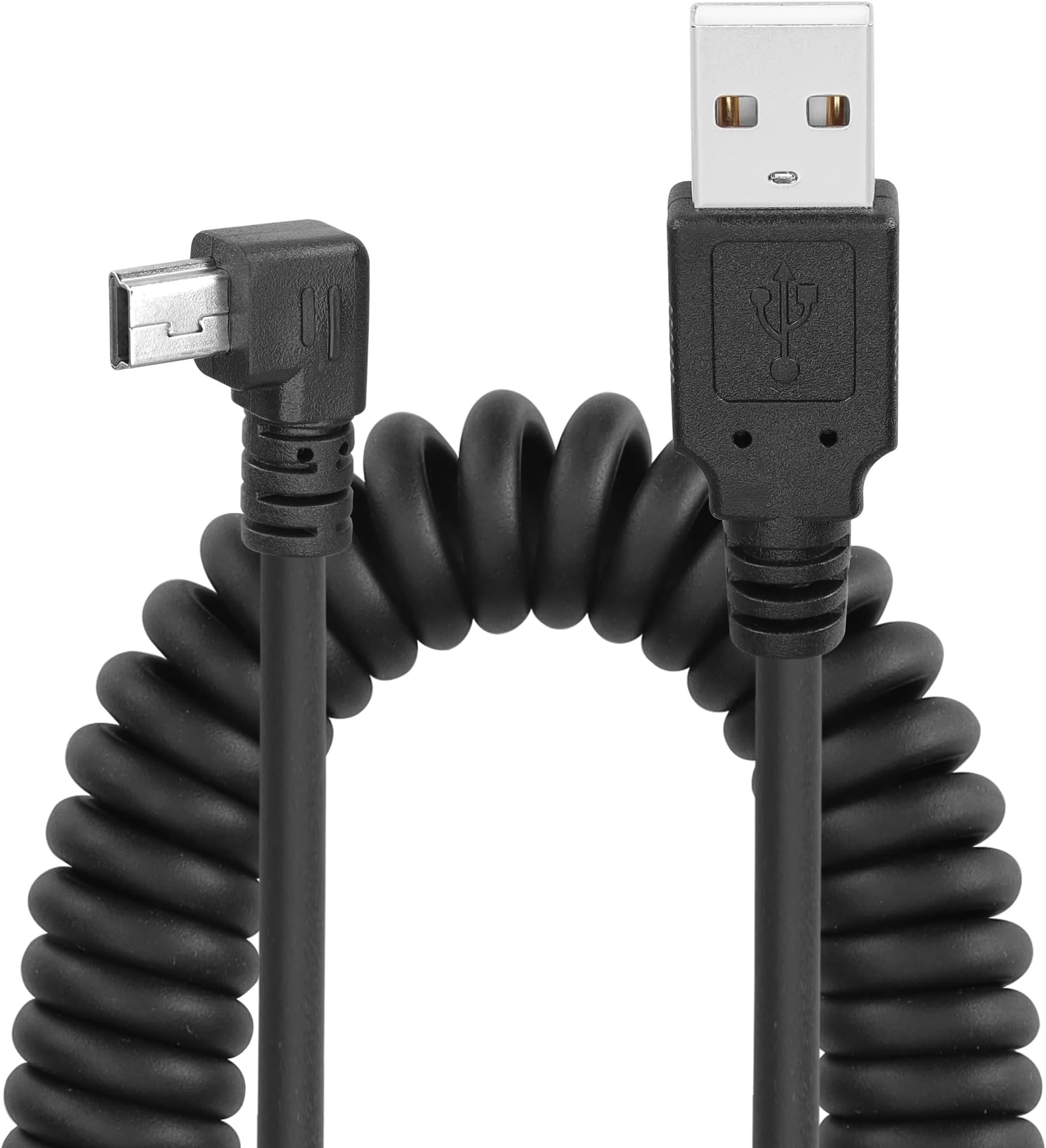 Amazon.com: BSHTU Mini USB Cable Spiral Coiled USB 2.0-A to Mini-B 5 ...