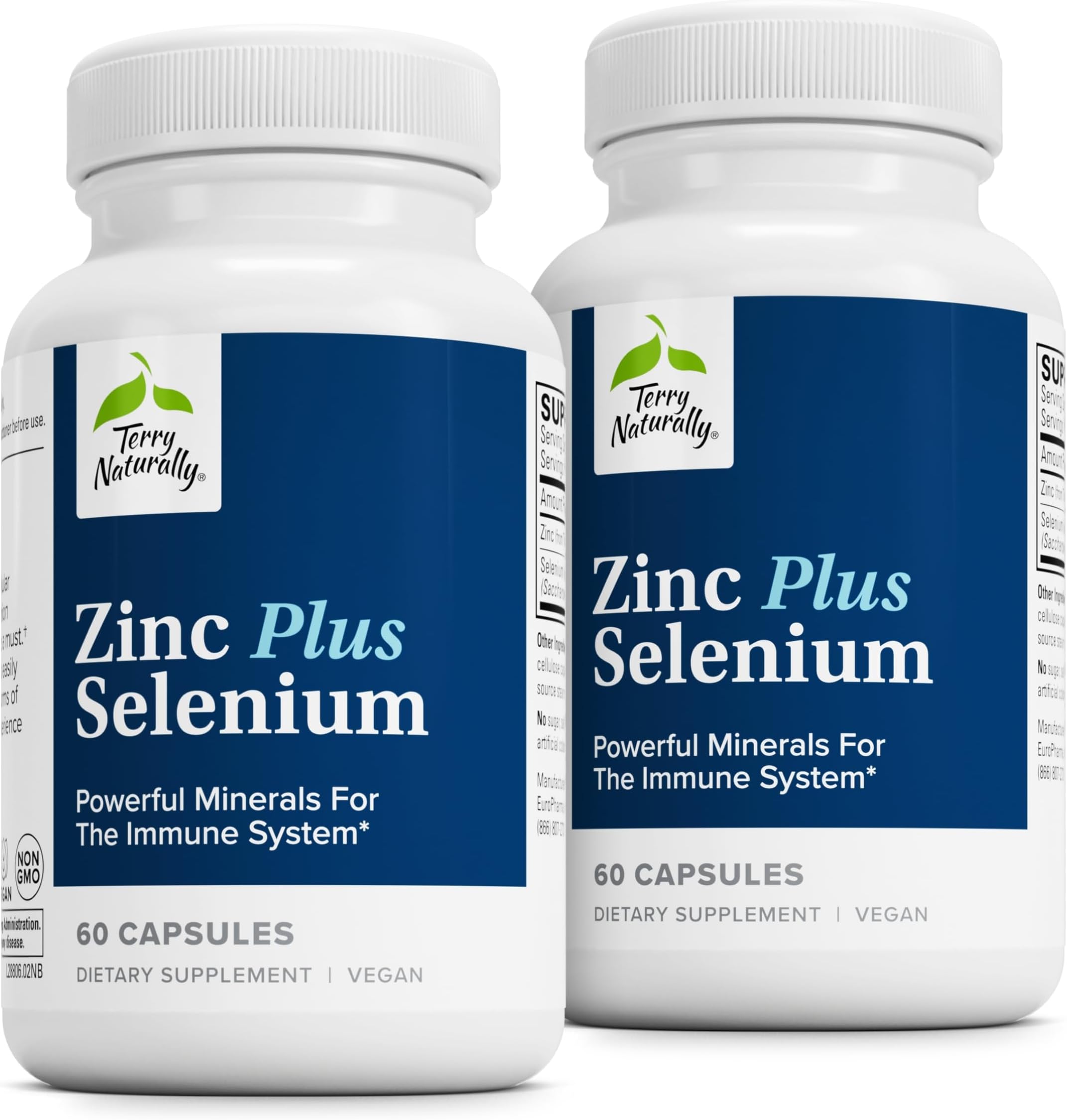 Amazon.com: Terry Naturally Zinc Plus Selenium - Immune & Respiratory ...