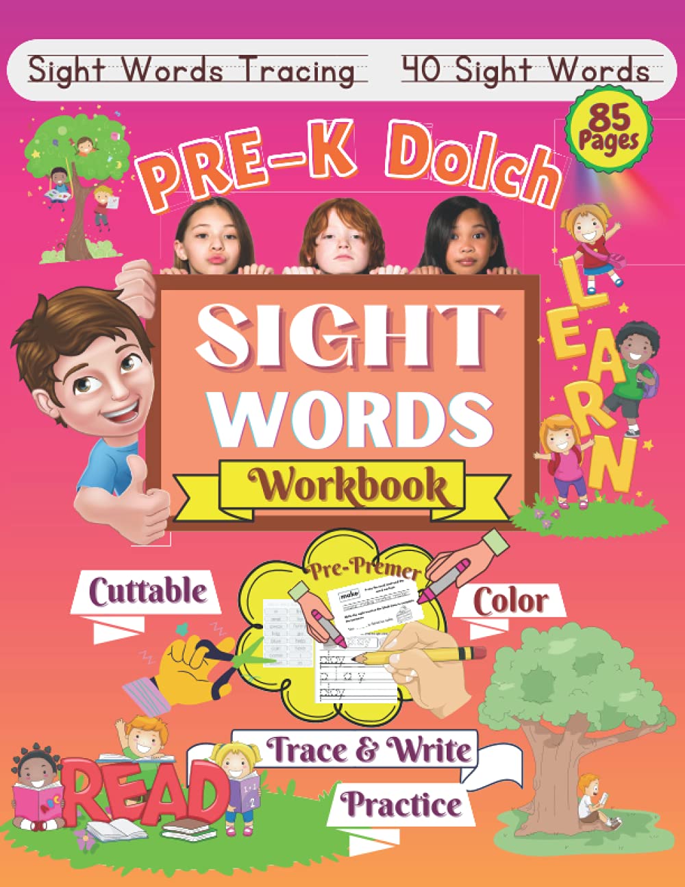 Buy Pre Kindergarten Dolch Sight Words Workbook 40 Preschool Sight buy-pre-kindergarten-dolch-sight-words-workbook-40-preschool-sight