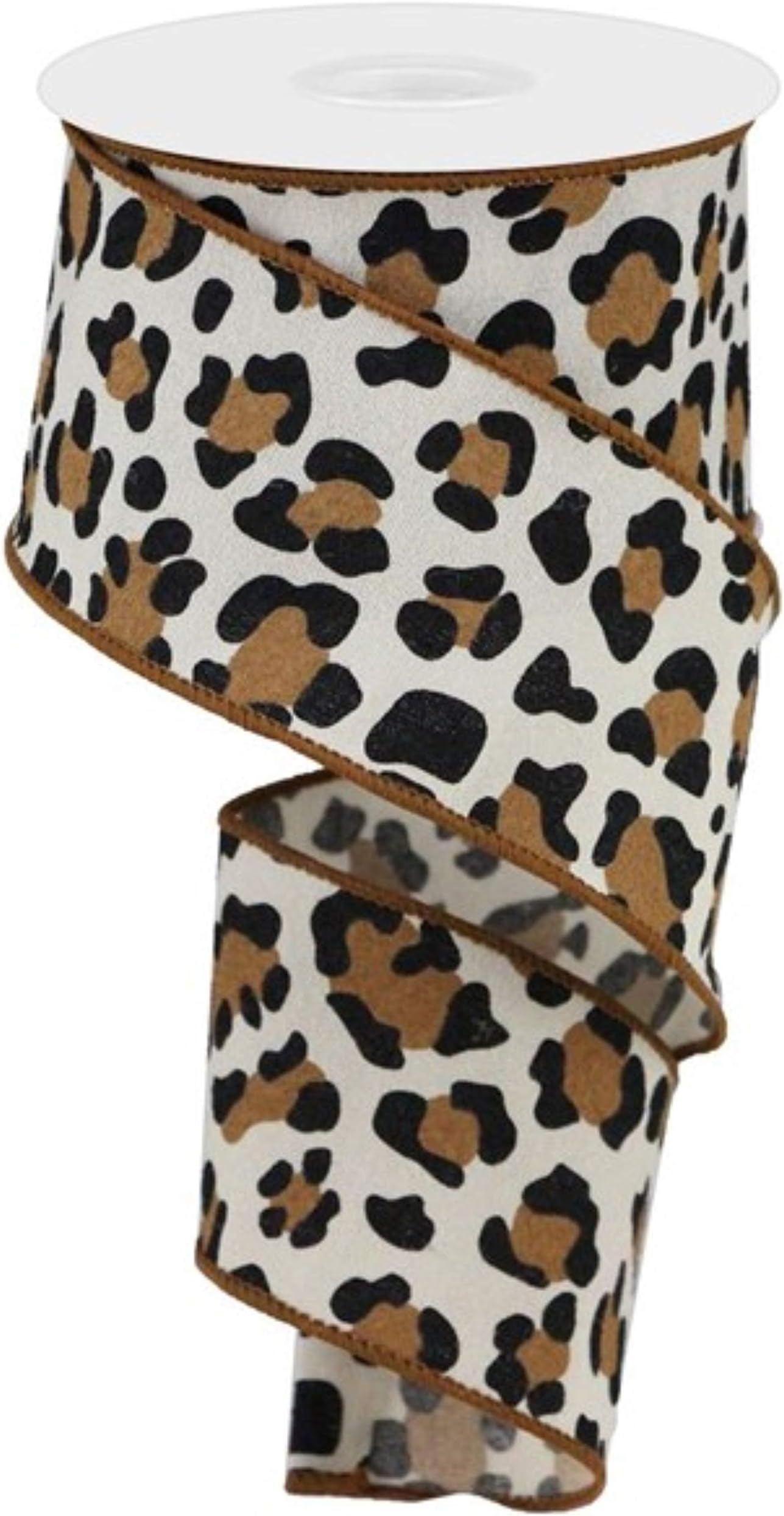 Amazon.com: Craig Bachman 1.5" Leopard Print Ribbon: Natural (10 Yards ...
