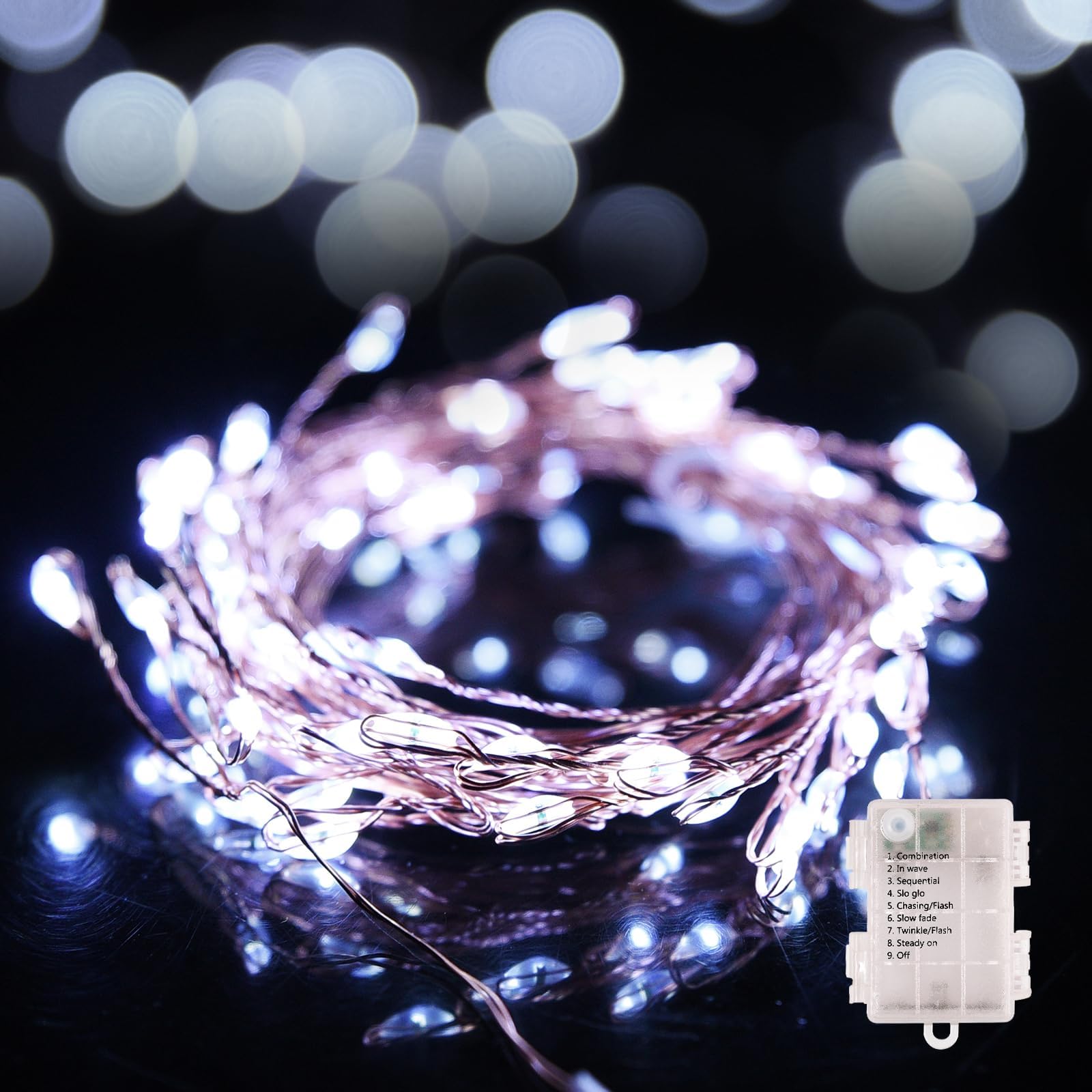 Amazon.com: Fairy Lights Battery Operated 60 Led Small Fairy Lights ...