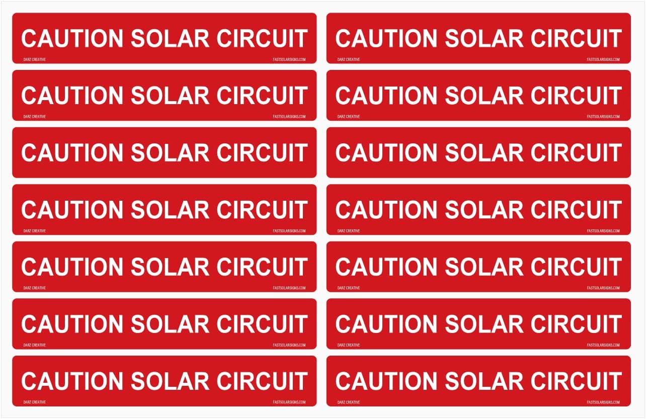 Amazon.com: Photovoltaic Solar System Installer Label Kit | 2020 | 2017 ...