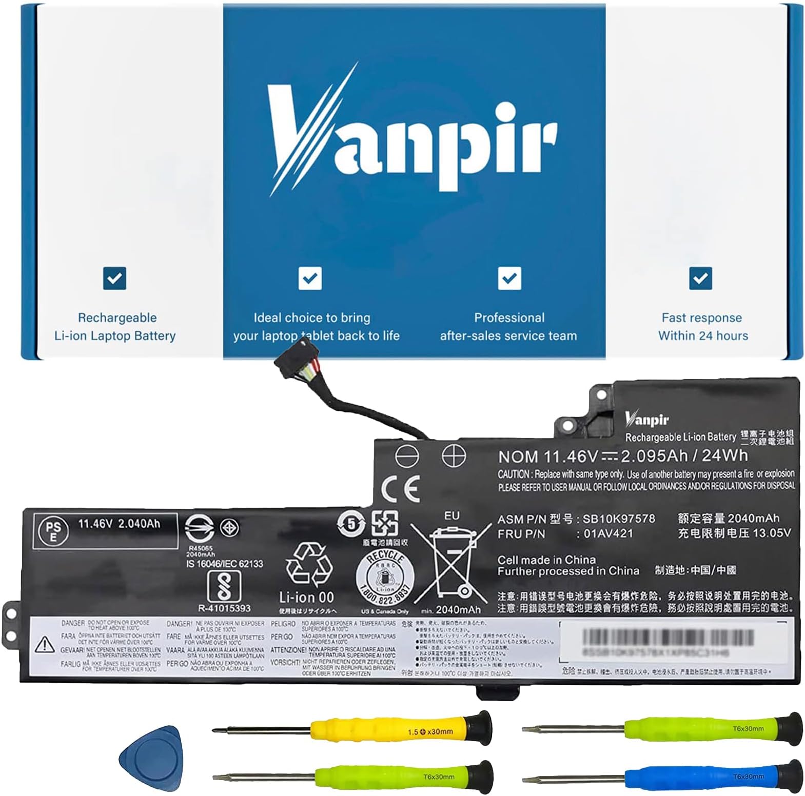 Amazon.com: 01AV421 T480 T480 T580 Internal Battery Replacement for ...