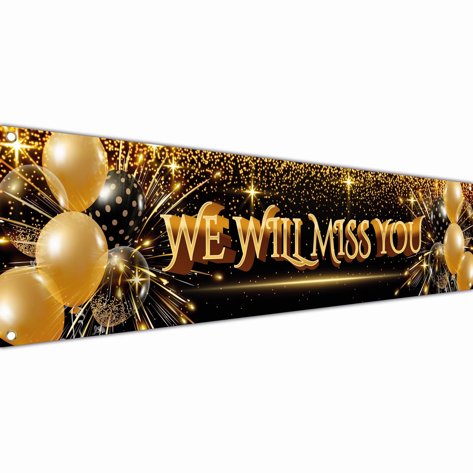 We Will Miss You Banner - Good Luck banner and decoration - Sorry Your ...