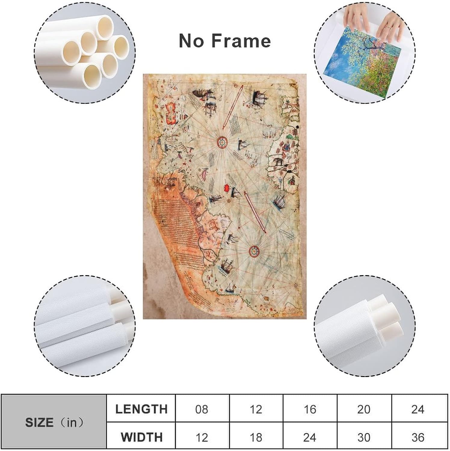 Piri Reis Map , Old World Map 1st Map to Show Philippines | Ubuy