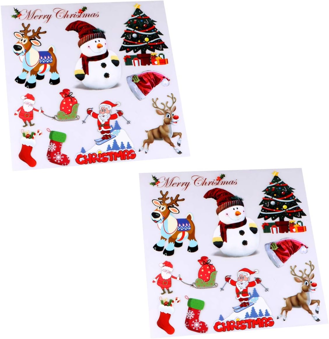 CYWQ Christmas Series 3 Sheets Iron On Patches Applique Patches Heat ...