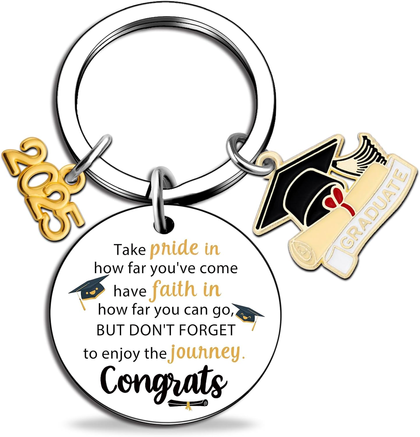 Amazon.com: igvean 2025 Graduation Gift Her Him Class of 2025 Keychain ...
