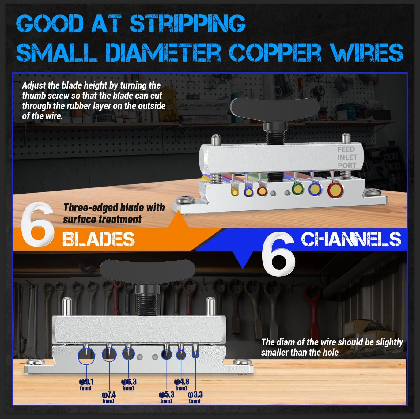 Snapklik.com : CANALHOUT Improved Portable Wire Stripper Tool Kit