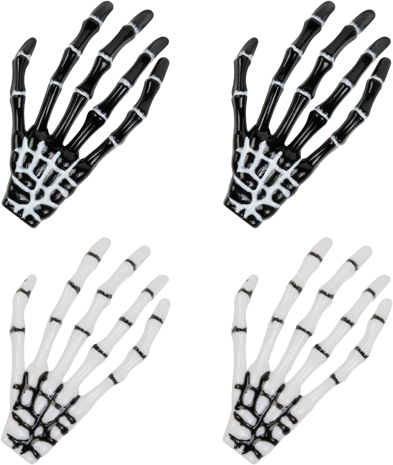 Amazon.com : WILLBOND 6 Pieces Skeleton Hands Bone Hair Clips Claws ...