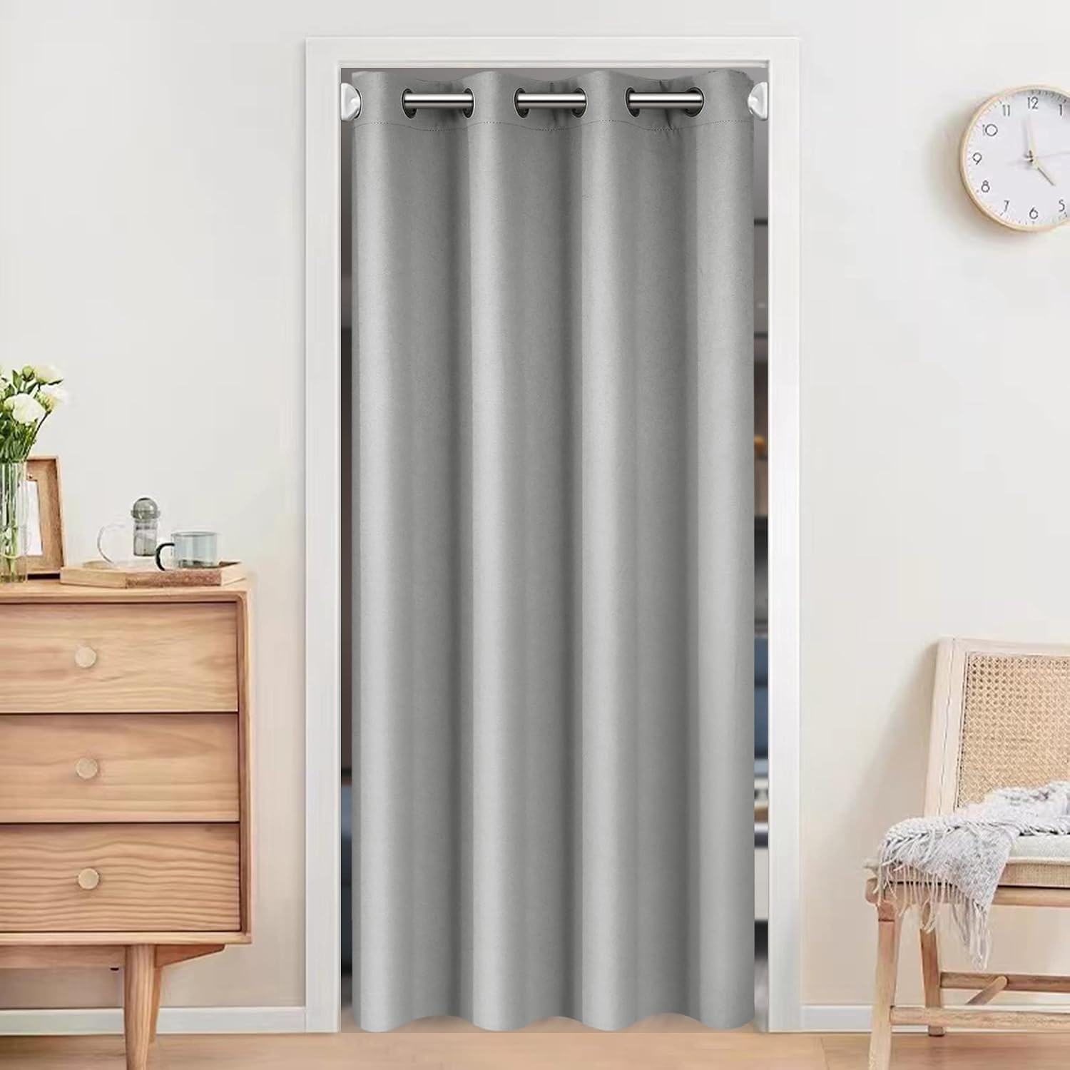 Amazon.com: Door Curtain for Doorway Privacy, Sliding Closet Door ...