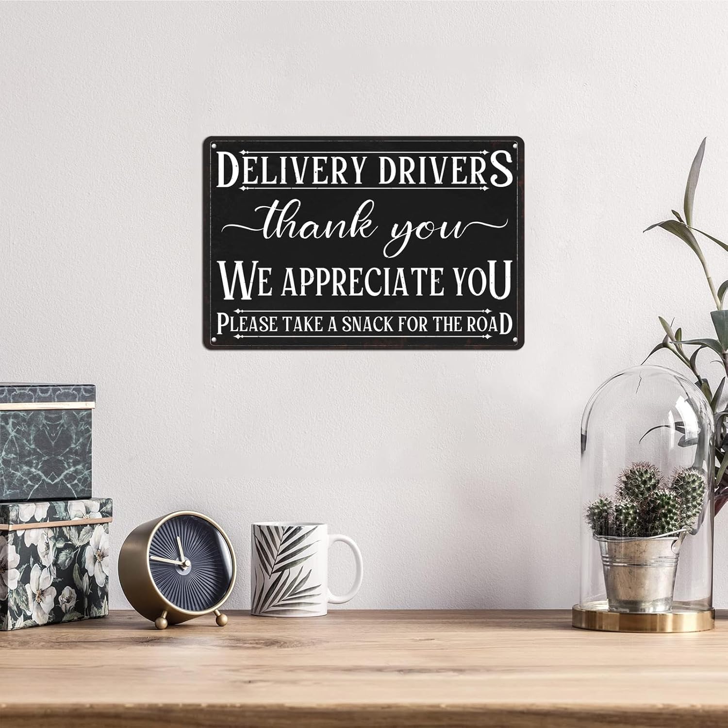 Delivery Drivers Thank You We Appreciate You, letrero de hojalata ...
