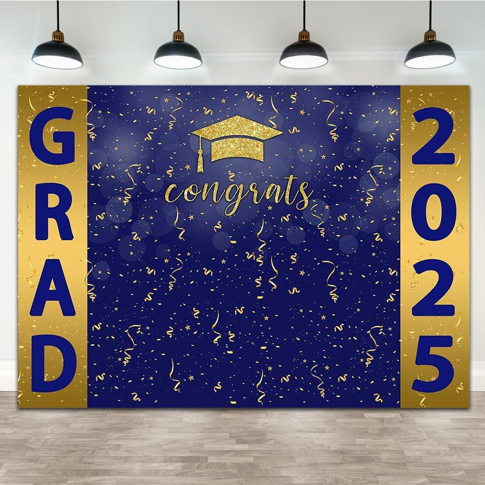 Amazon.com: Class of 2025 Backdrop, 6 * 6 FT Graduation Photo Backdrop ...