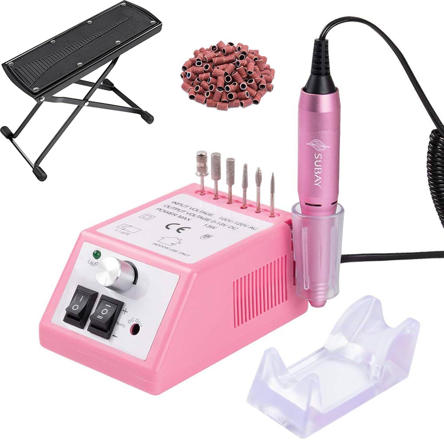 Amazon.com: Subay Professional Finger Toe Nail Care Electric Nail Drill ...