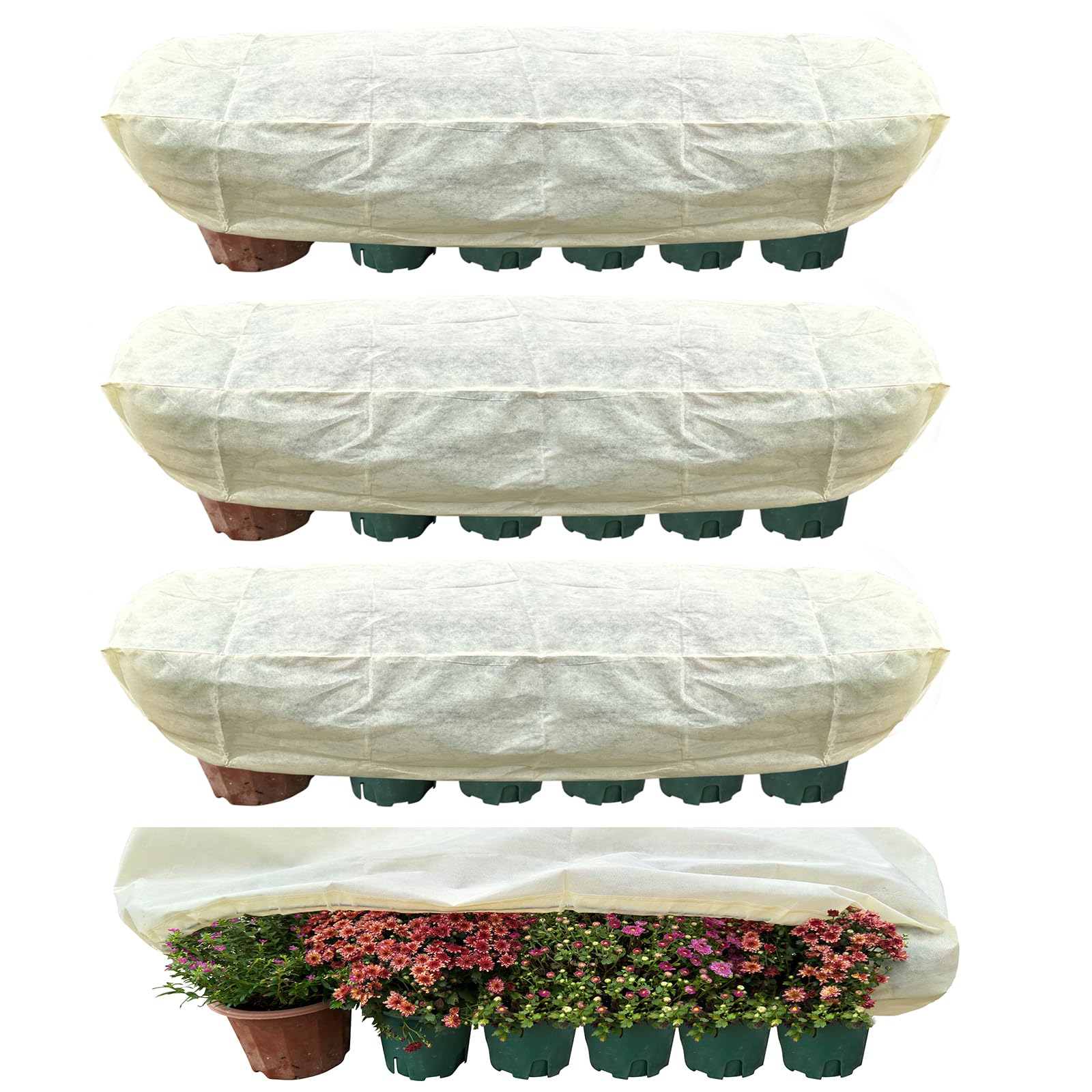 Amazon.com : DINGBAI Plant Frost Cover, Rectangular Planter Plant ...