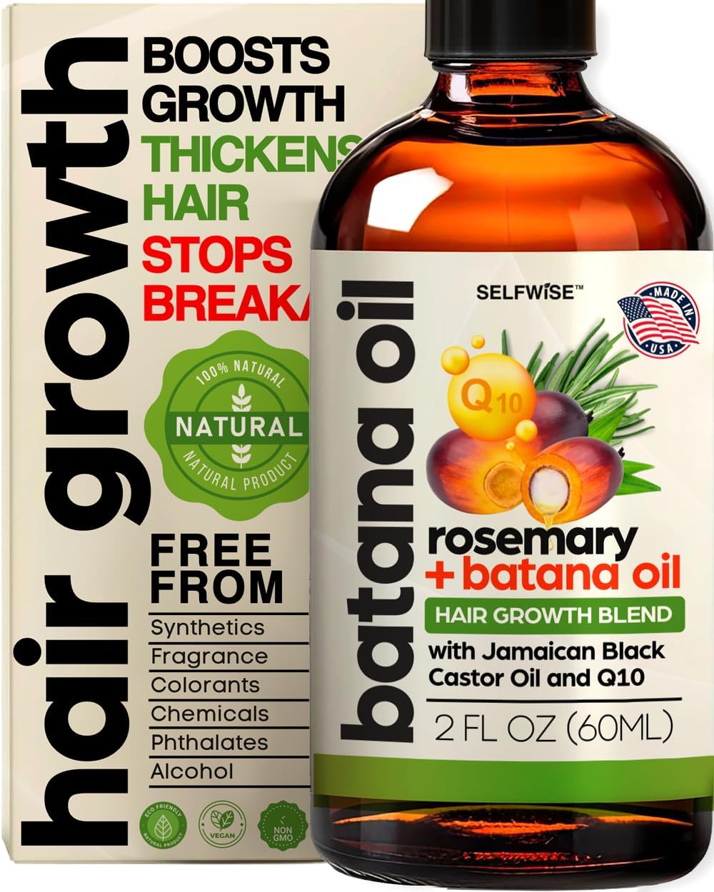 Amazon.com : Batana Oil for Hair Growth - 100% Pure, Organic, Cold ...