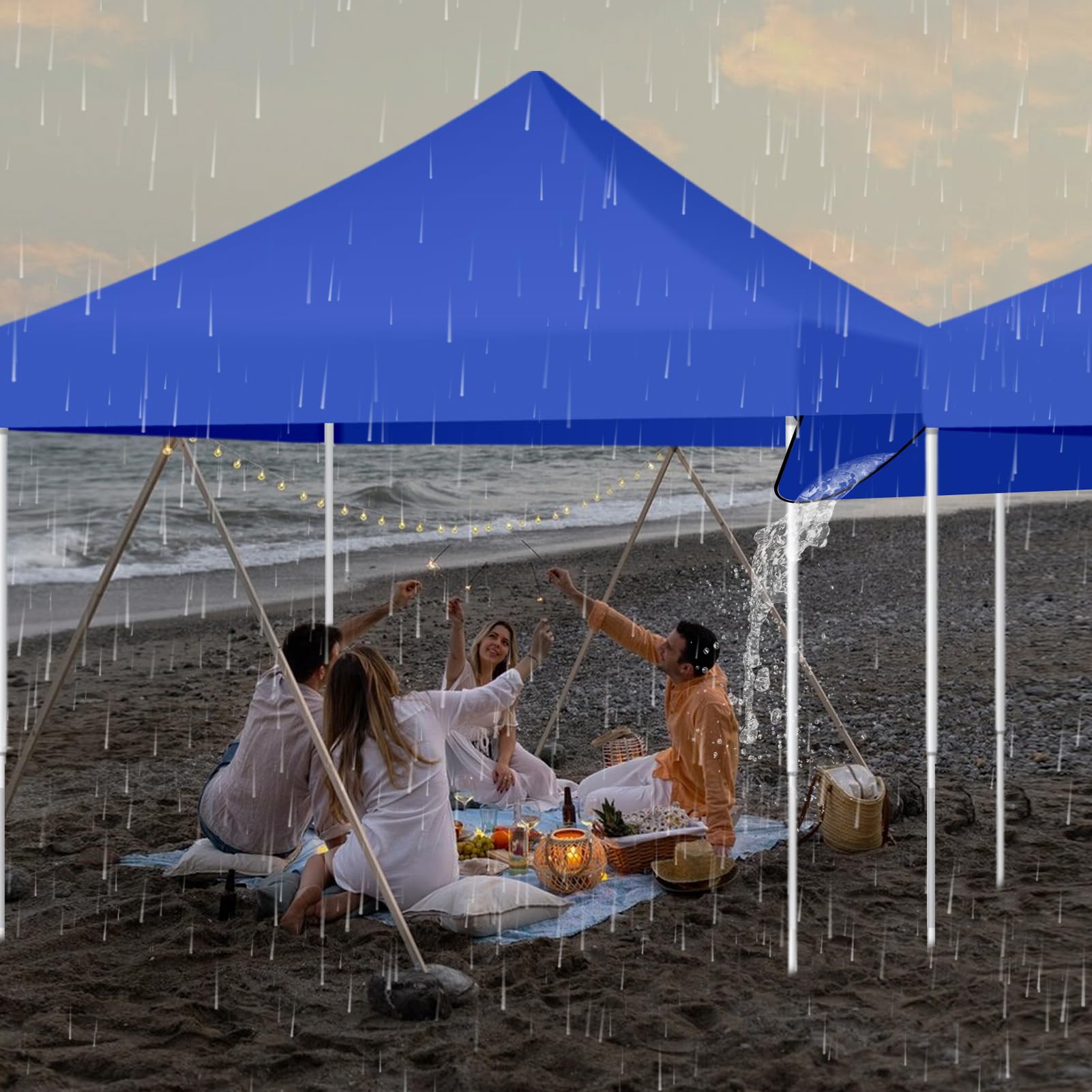 Snapklik.com : 2 Pack Heavy Duty Rain Gutter For Pop Up Canopy ...