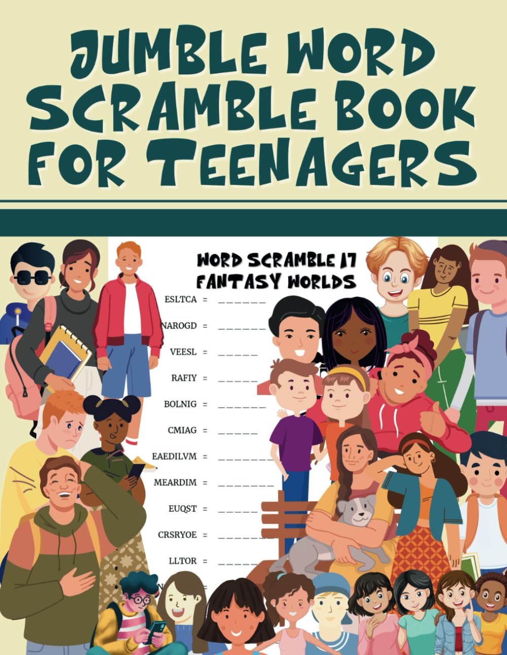 Amazon.com: Jumble Word Scramble Book for Teenagers: 100 Challenging ...
