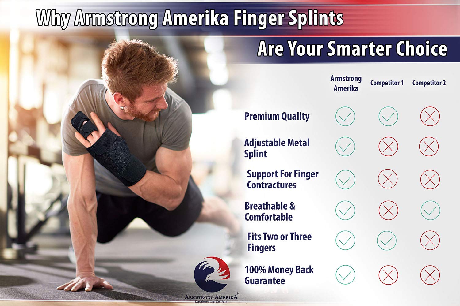 Trigger Finger Splint Finger Brace – Supports Two or Three Fingers ...