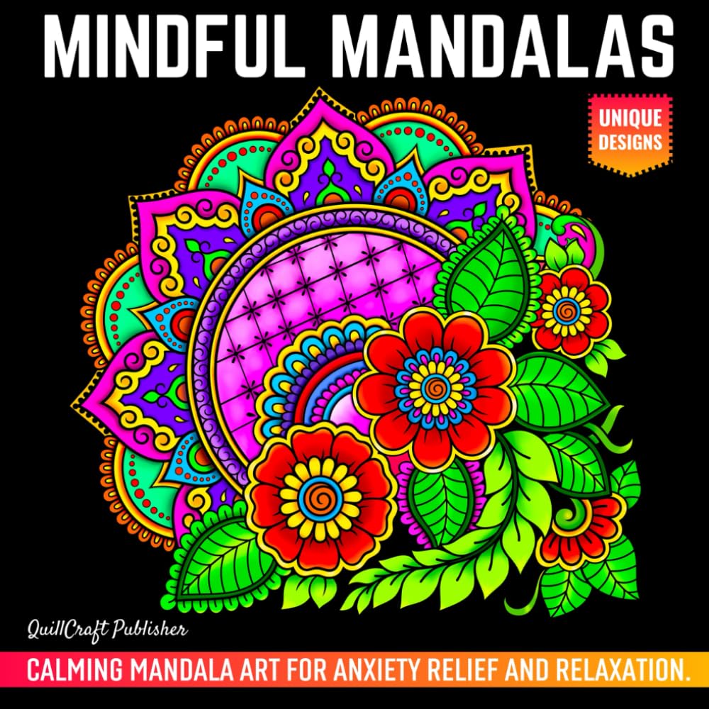 Amazon.com: Mindful Mandalas: Relaxing Adult Coloring Book. Calming ...