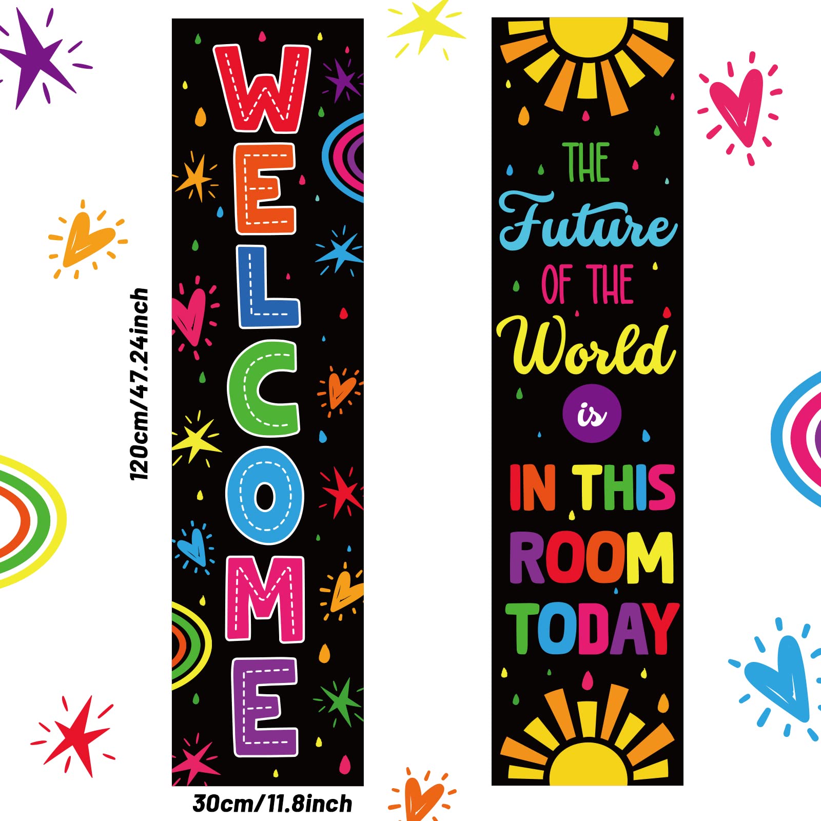 Snapklik.com : Colorful Classroom Decorations Classroom Welcome Banner ...
