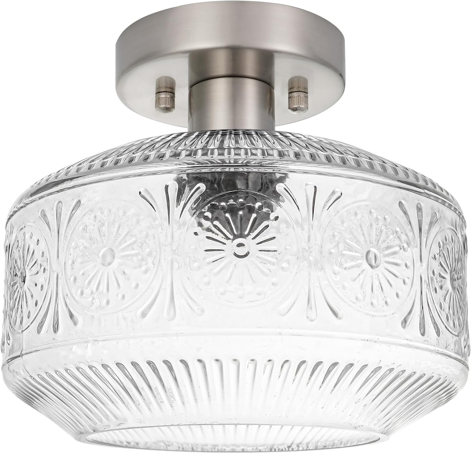 DSMJFU Semi Flush Mount Ceiling Light, Vintage Small Ceiling Light ...