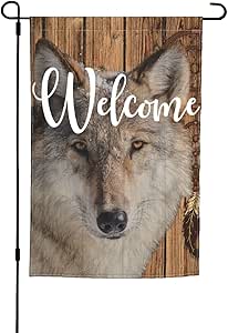 Amazon.com : Garden Flags Handsome Wolf Premium Yard Flag Vintage ...