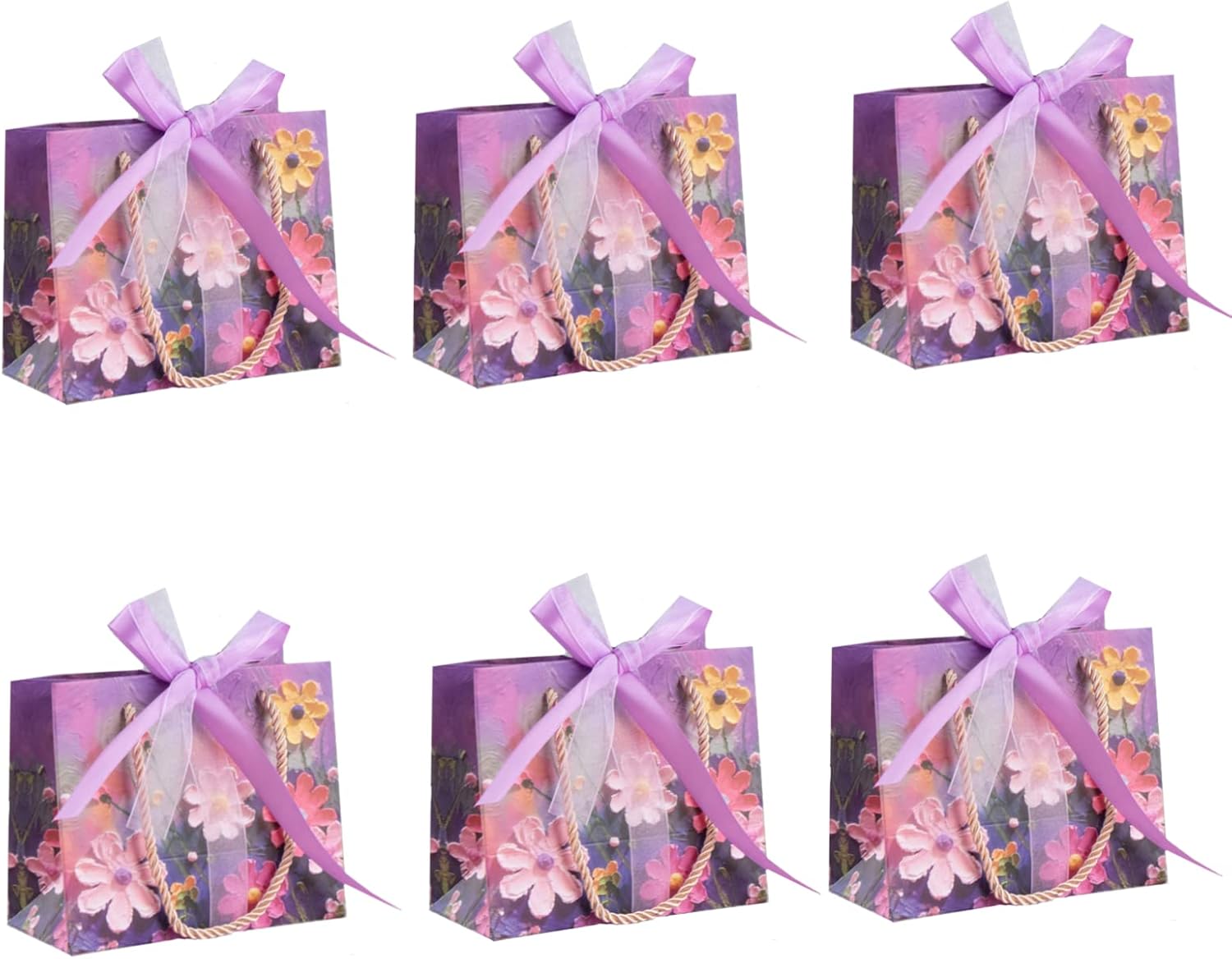 Amazon.com: LONG XIN SERIES 6pcs Portable Flower Bags Flower Gift Bags ...