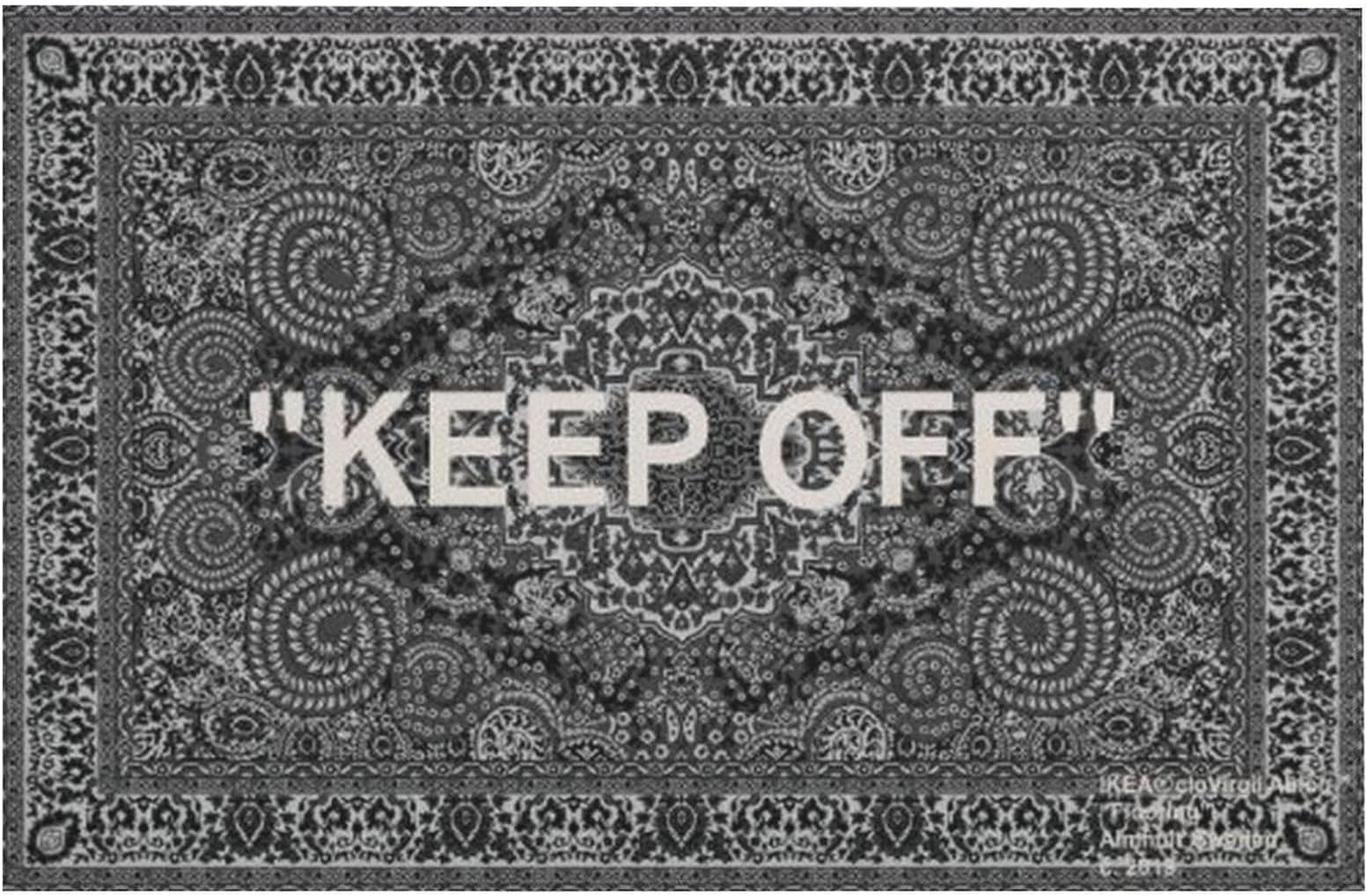 Amazon.com: Keep Off Area Rugs Shoes Off Rug Modern Popular Themed ...