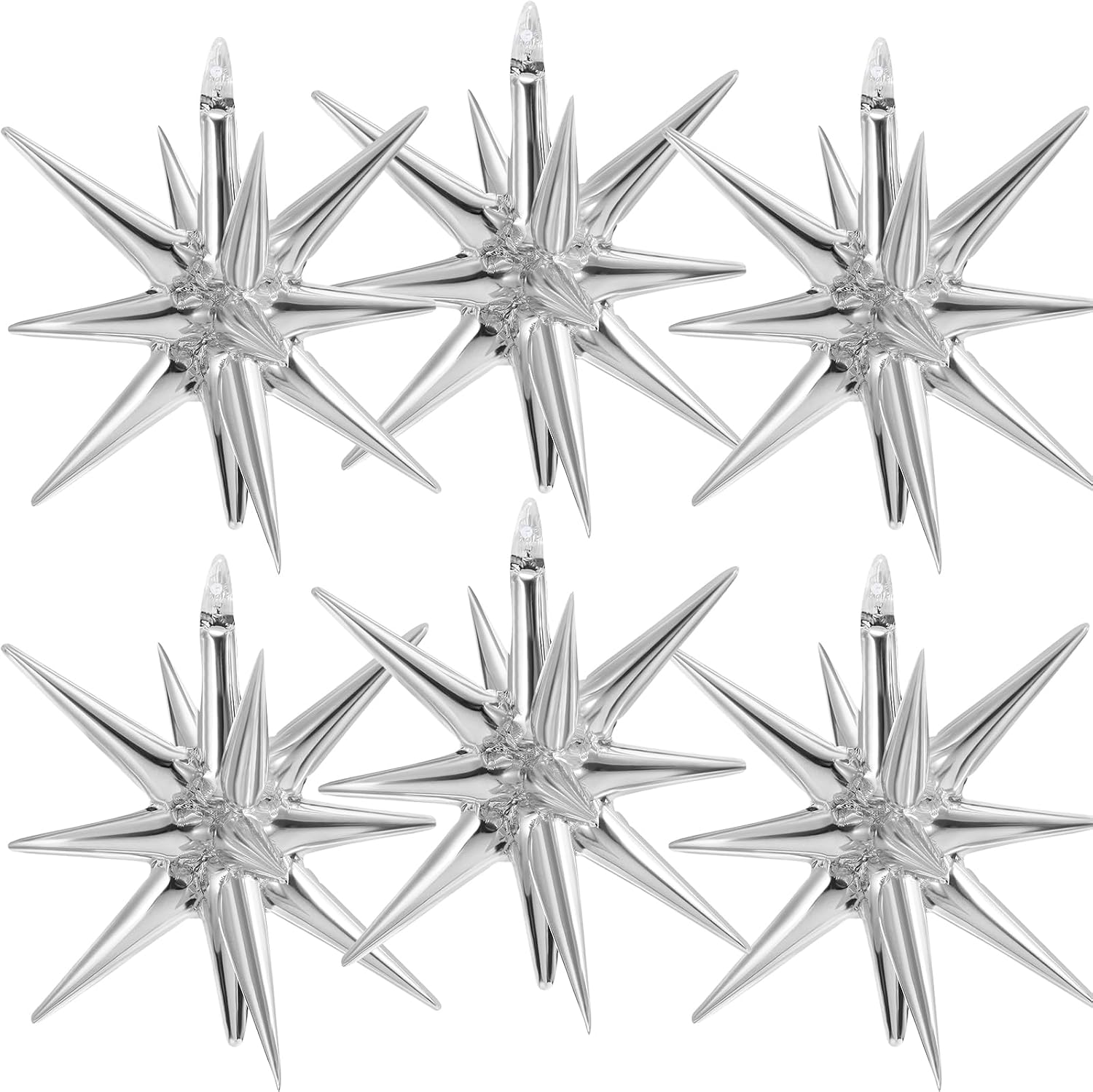 Amazon.com: Hungdao 6 Pcs Large Star Balloons 27 Inch Starburst Spike ...