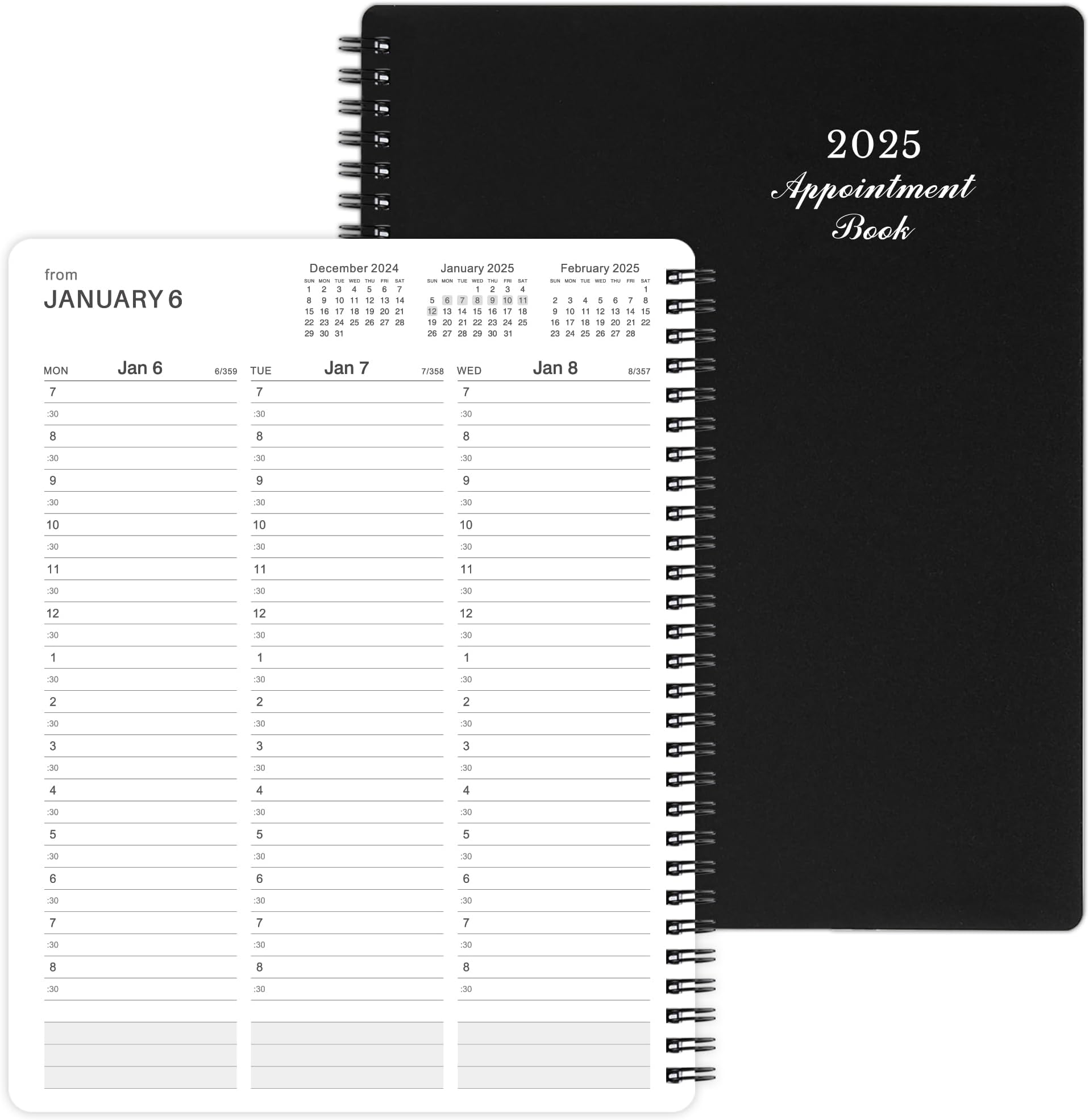 Amazon.com : 2025-2026 Weekly Appointment Book & Planner - Daily Hourly ...