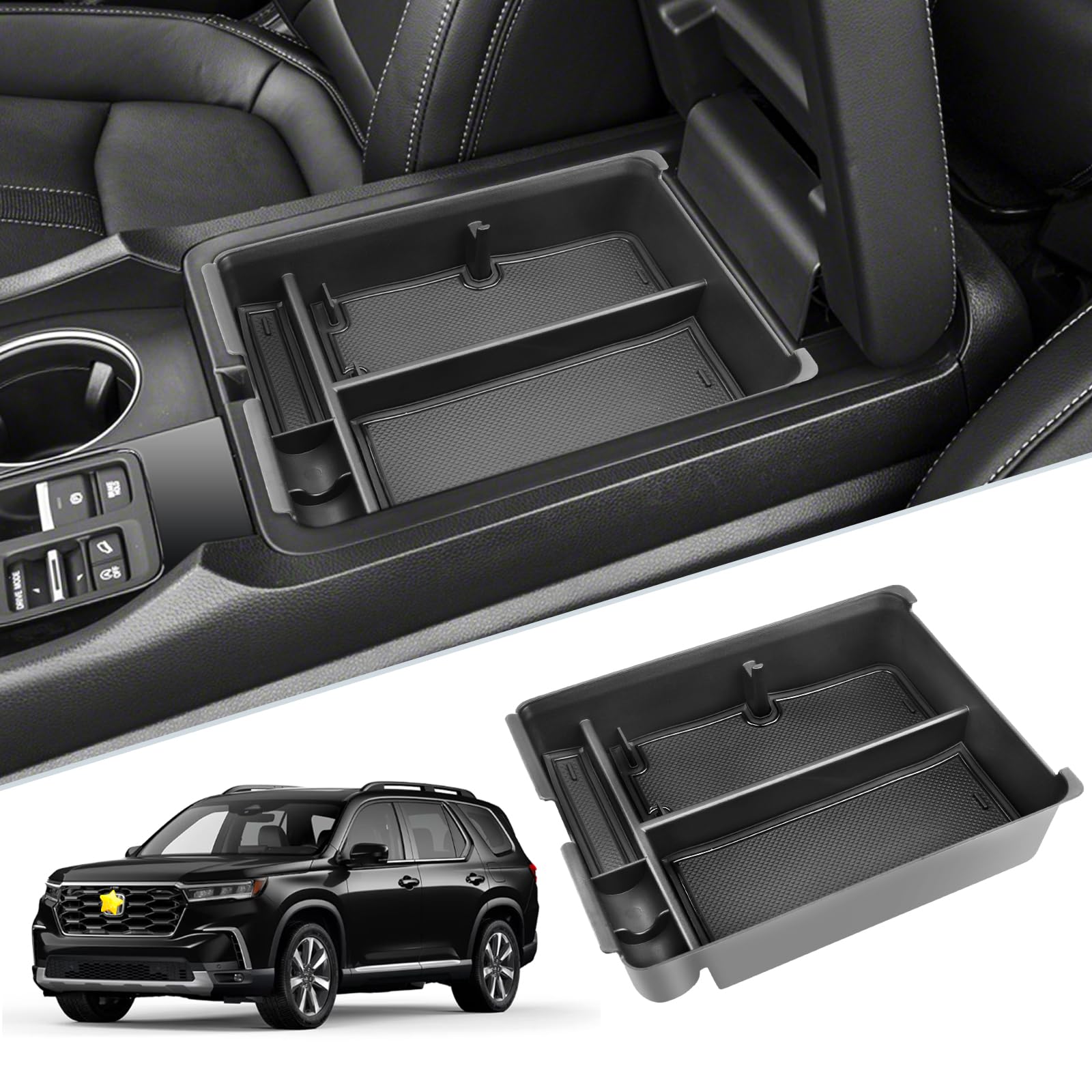 Amazon.com: SKTU for 2023 2024 Honda Pilot Center Console Organizer ...