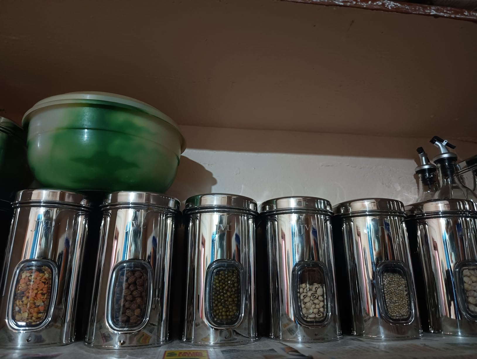 Buy JVL Stainless Steel Kitchen Storage Container,Capsule Shape Galaxy ...