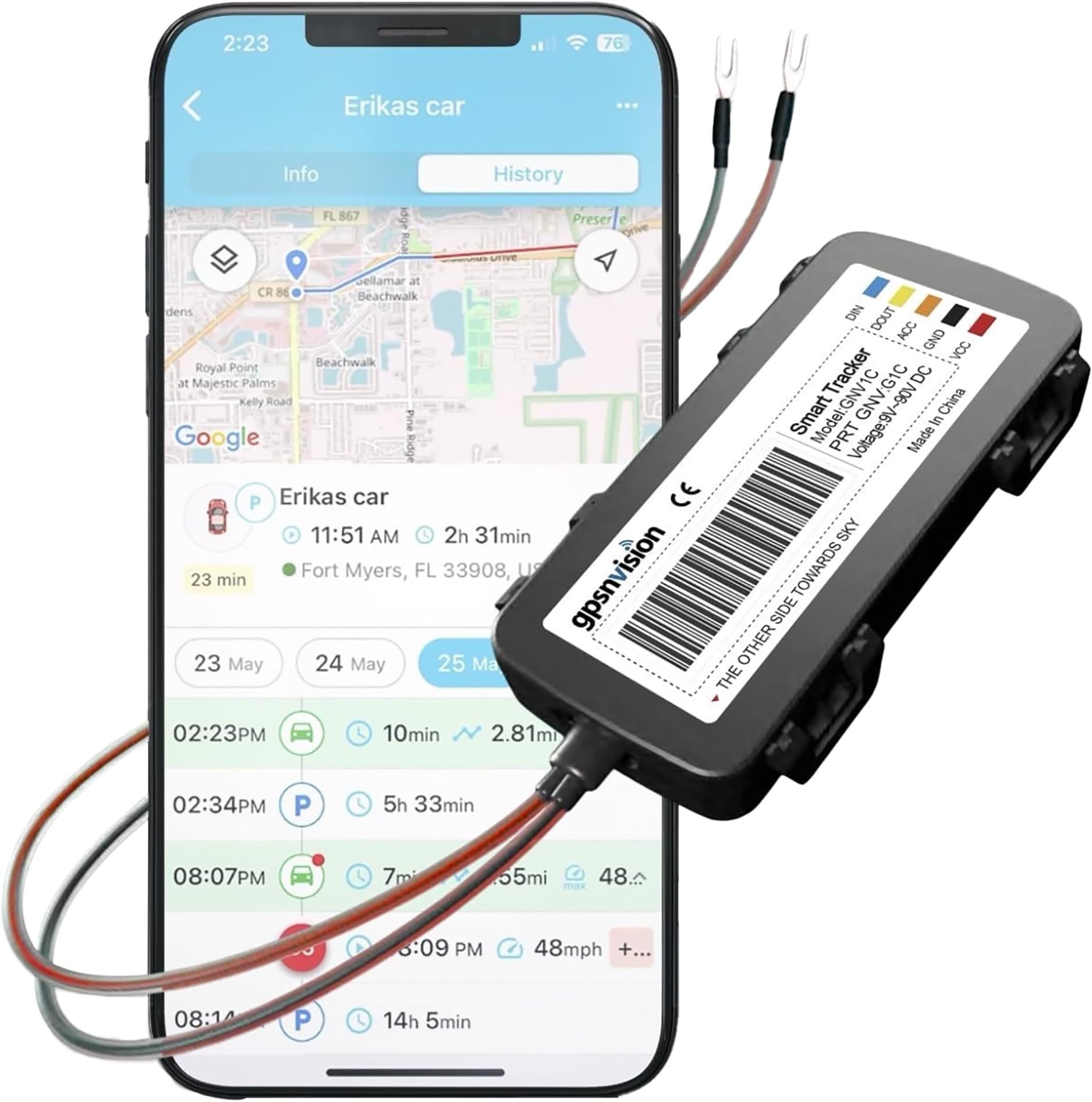 Amazon.com: Optimus GV50MA Wired GPS Tracker for Cars and Trucks ...