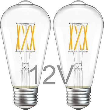 TOKCON 12V Low Voltage LED Light Bulbs - Soft Warm 2700K 6W (Only for 12 Volt DC/AC)- 60W ...