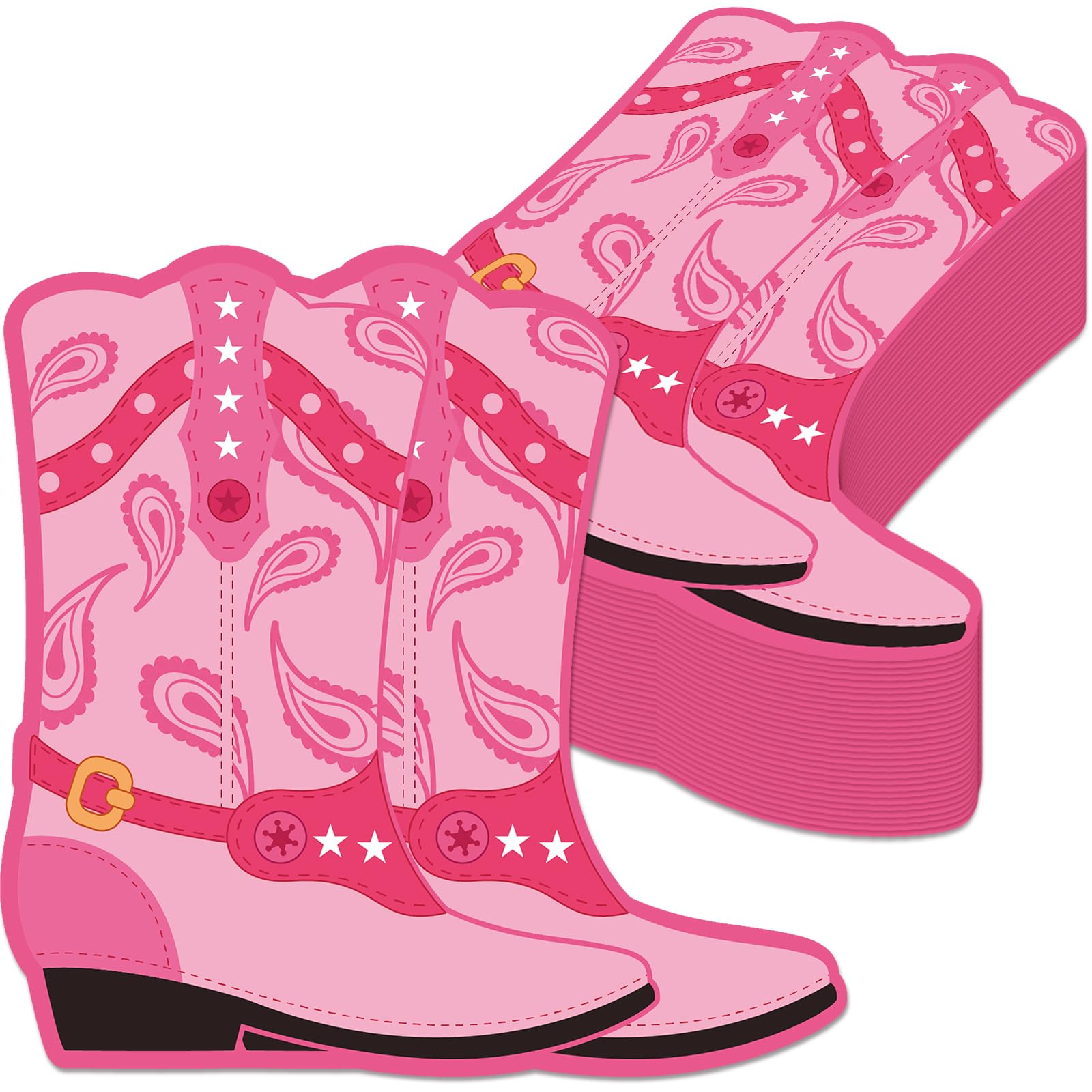 Amazon.com: 100PCS Western Cowgirl Boots Paper Napkins Wild West Theme ...