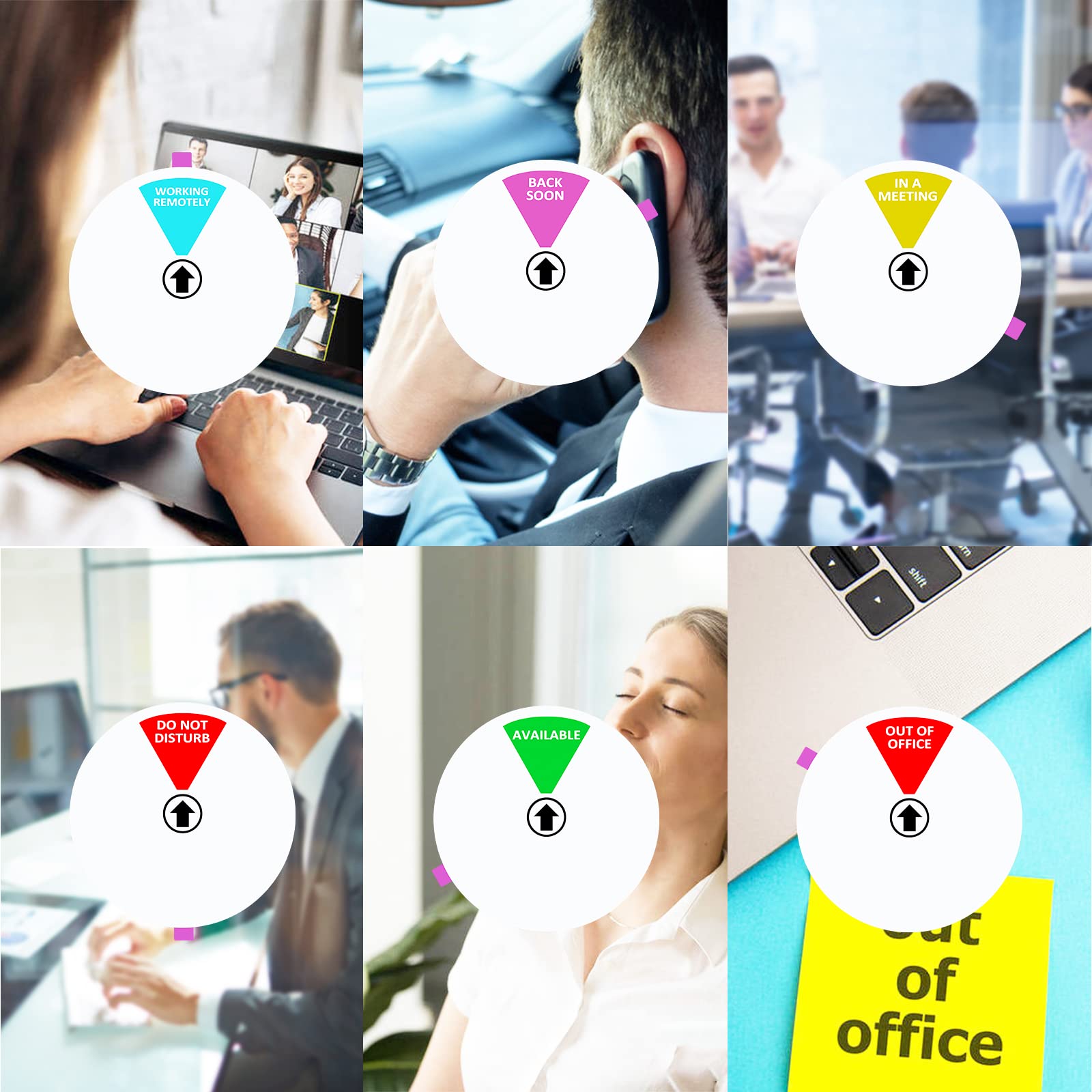 Snapklik.com : Office Door Sign,6 Inch,Do Not Disturb,Available,Back ...