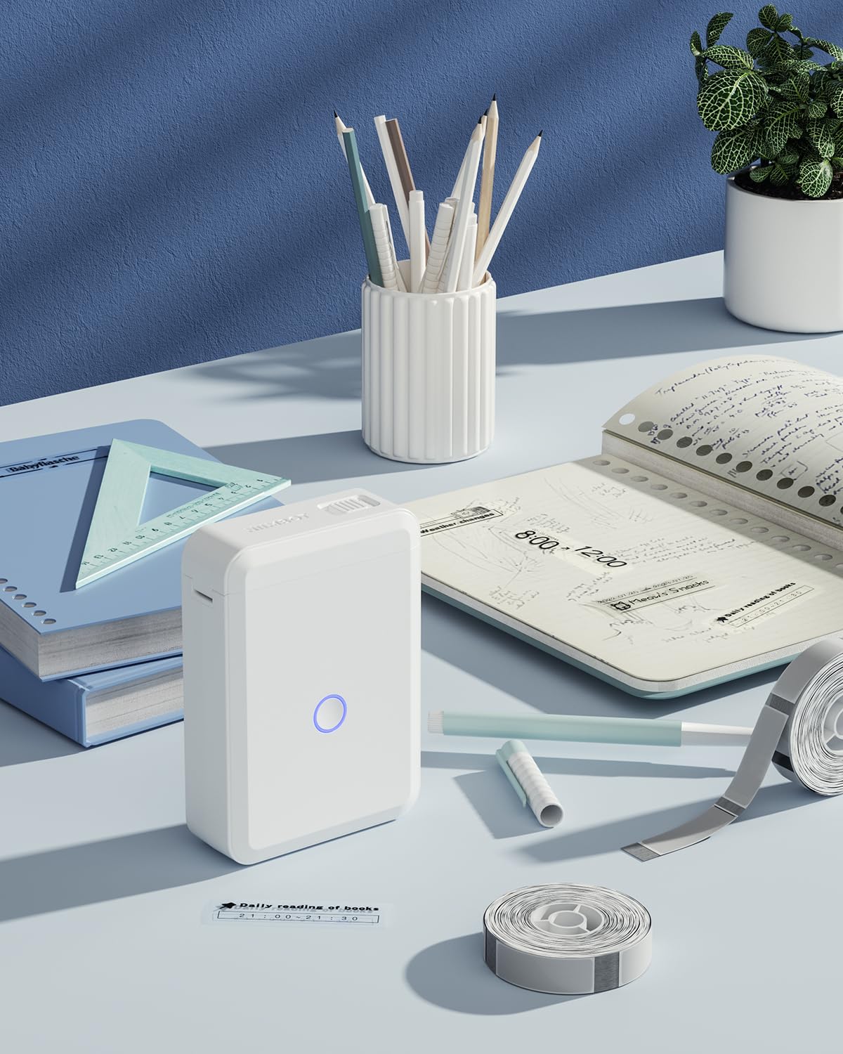 Snapklik.com : NIIMBOT D11 Label Maker Tape Adhesive Clear Label Paper ...