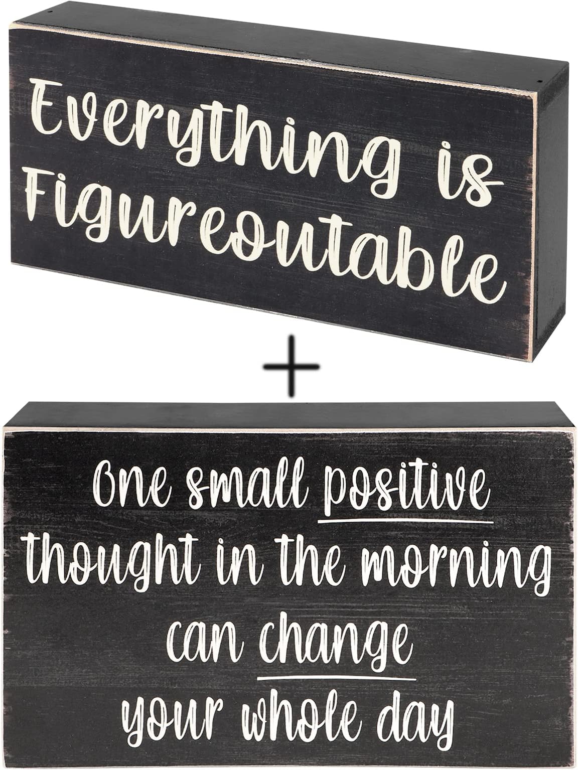 Amazon.com: Esur Inspirational Positive Home Office Desk Black Box ...