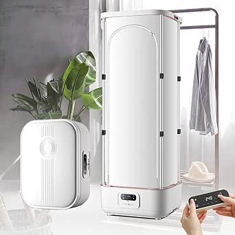 900w Portable Electric Clothes Dryer,Steam Dryer, Timed Drying, 3 ...