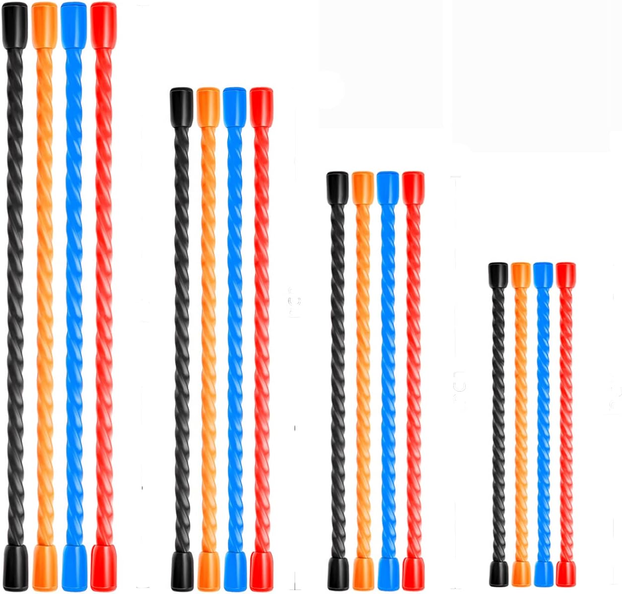 Amazon.com: 16PCS Silicone Cable Ties, Reusable Rubber Twist Ties ...