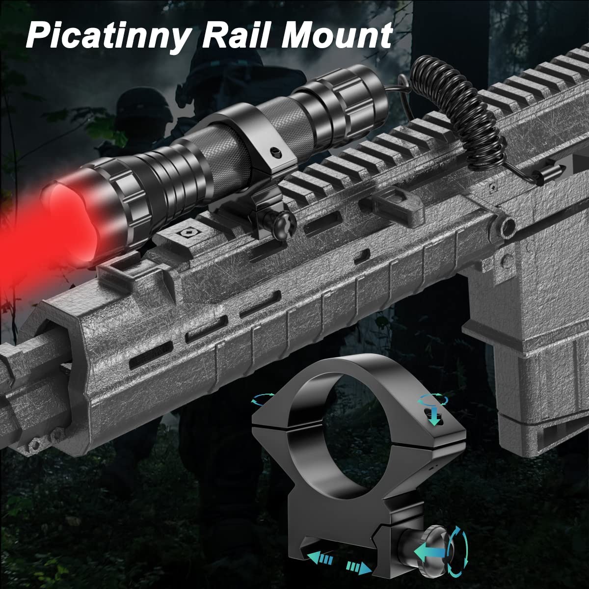 Snapklik.com : WINDFIRE Red Flashlights Predator Light LED Coyote Hog ...