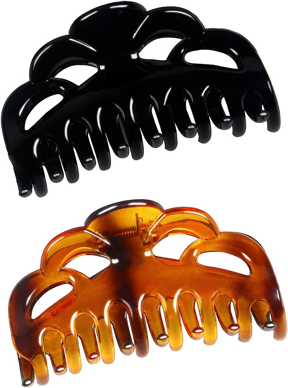 Amazon.com : Generic 5 set Jumbo Banana Comb Clip Thick Hair Riser Claw ...