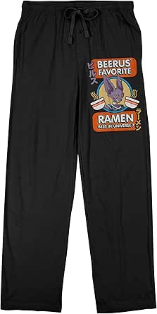 Dragon Ball Z Super Beerus Favorite Ramen Men's Black Sleep Pants-Small ...