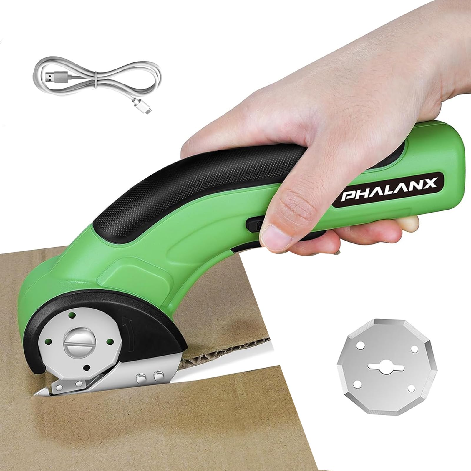 Snapklik.com : PHALANX Cordless Electric Scissors, 4V Electric Mini Box ...