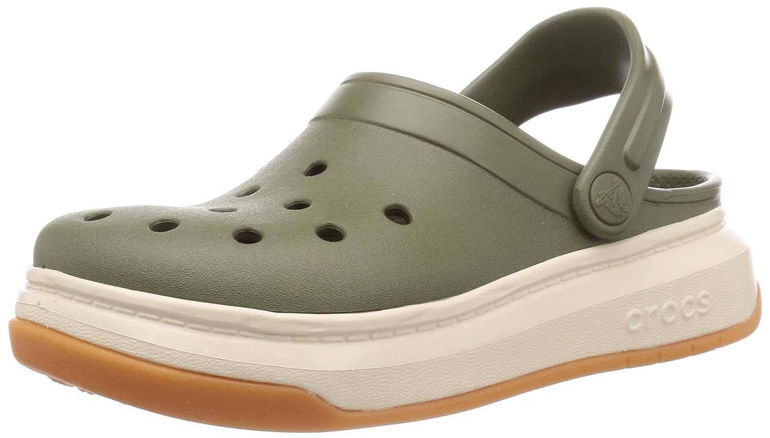 Buy crocs Adult Crocband Green Unisex Clogs Army Stucco Clogs-M10W12 ...